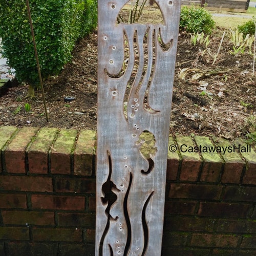 Starfish Sand Dollar Seashell Sign Beach House Decor Wall Art | Etsy