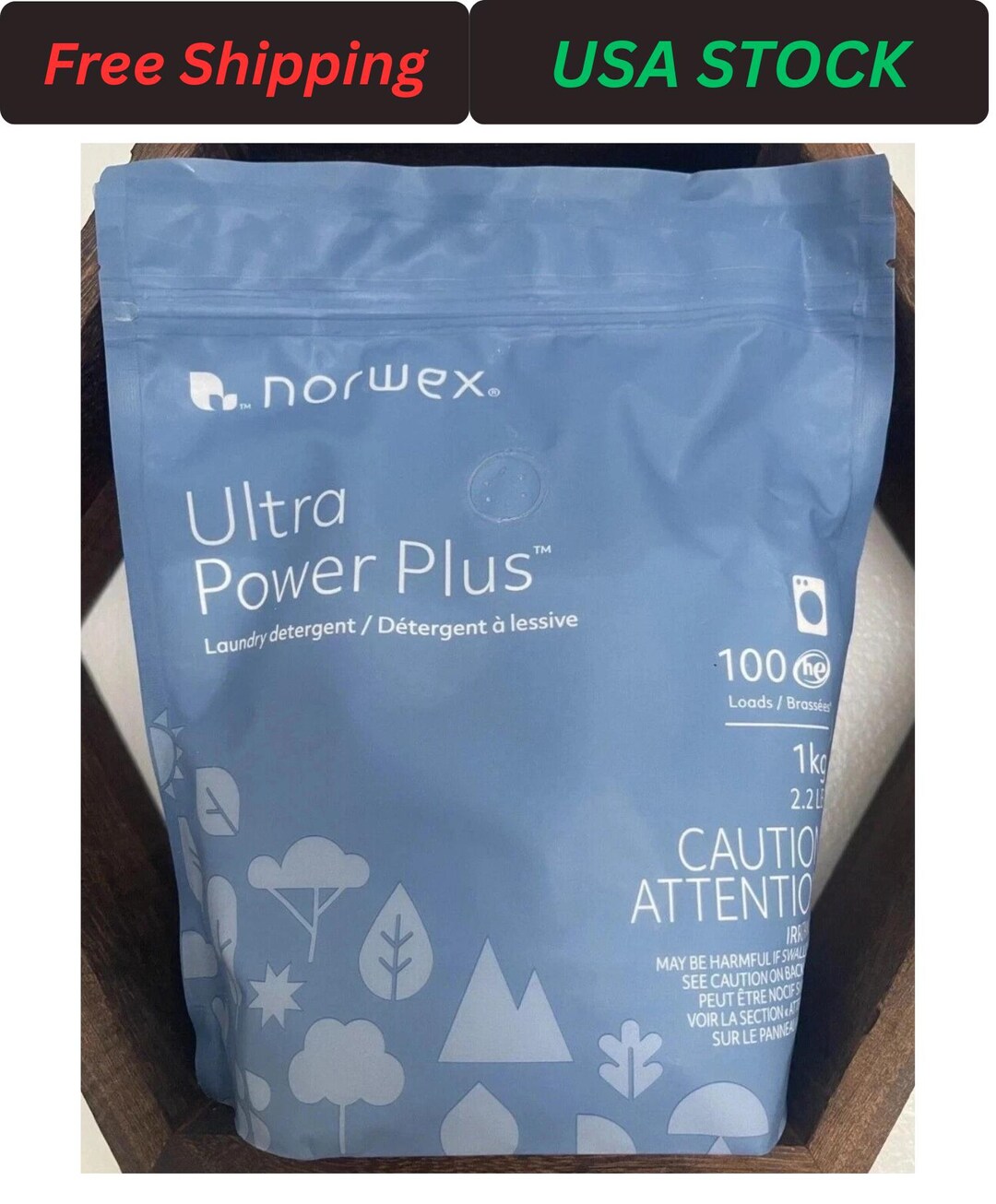 Norwex Ultra Power Plus Laundry Detergent 2.2 Lbs 100 Loads Free & Fast ...