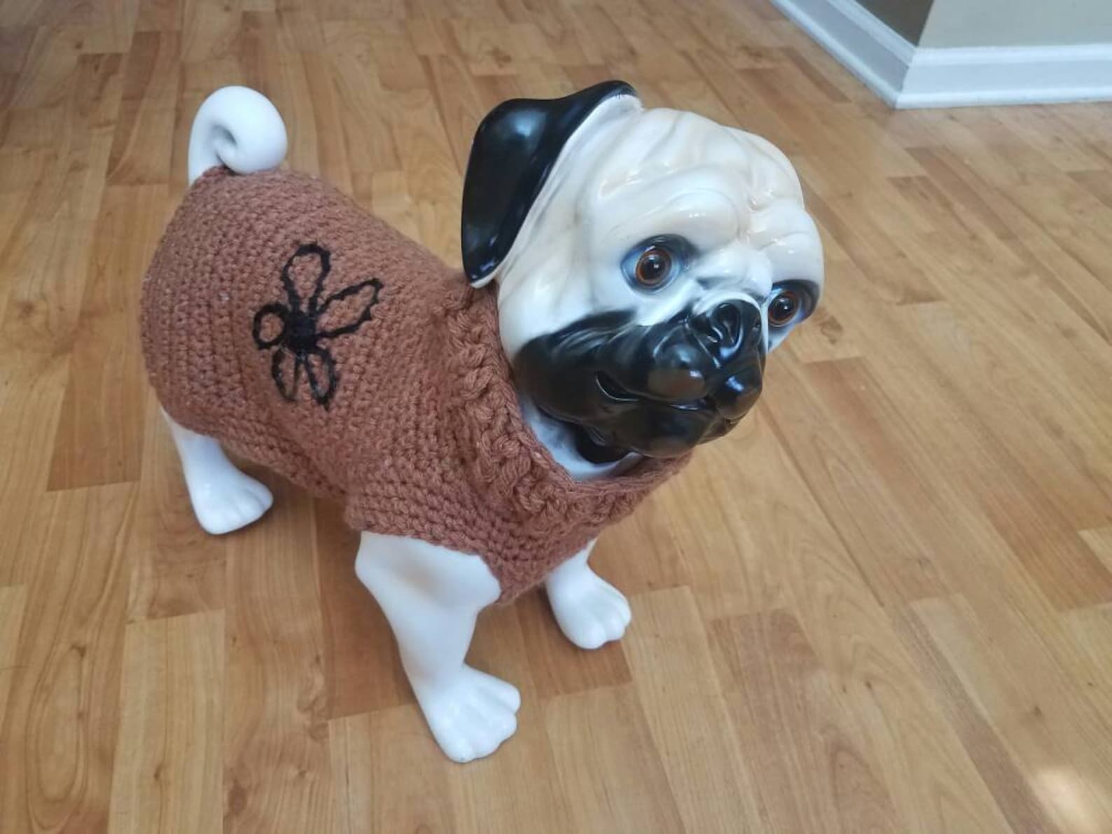 Pug Winter Sweater - Etsy