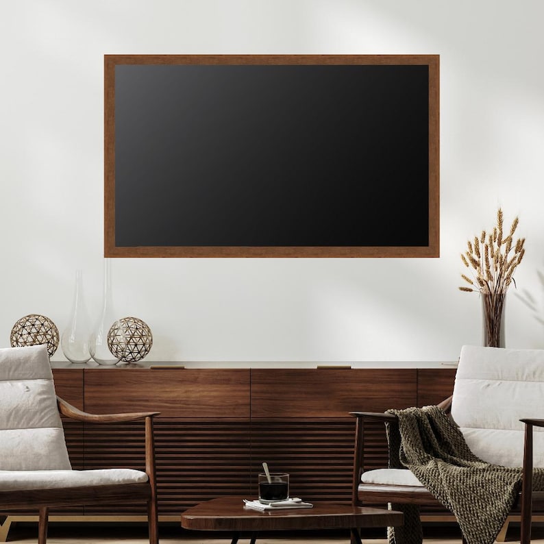 Botanica Chocolate TV Frame | Dark Brown Wood Look Custom, Australia - Etsy