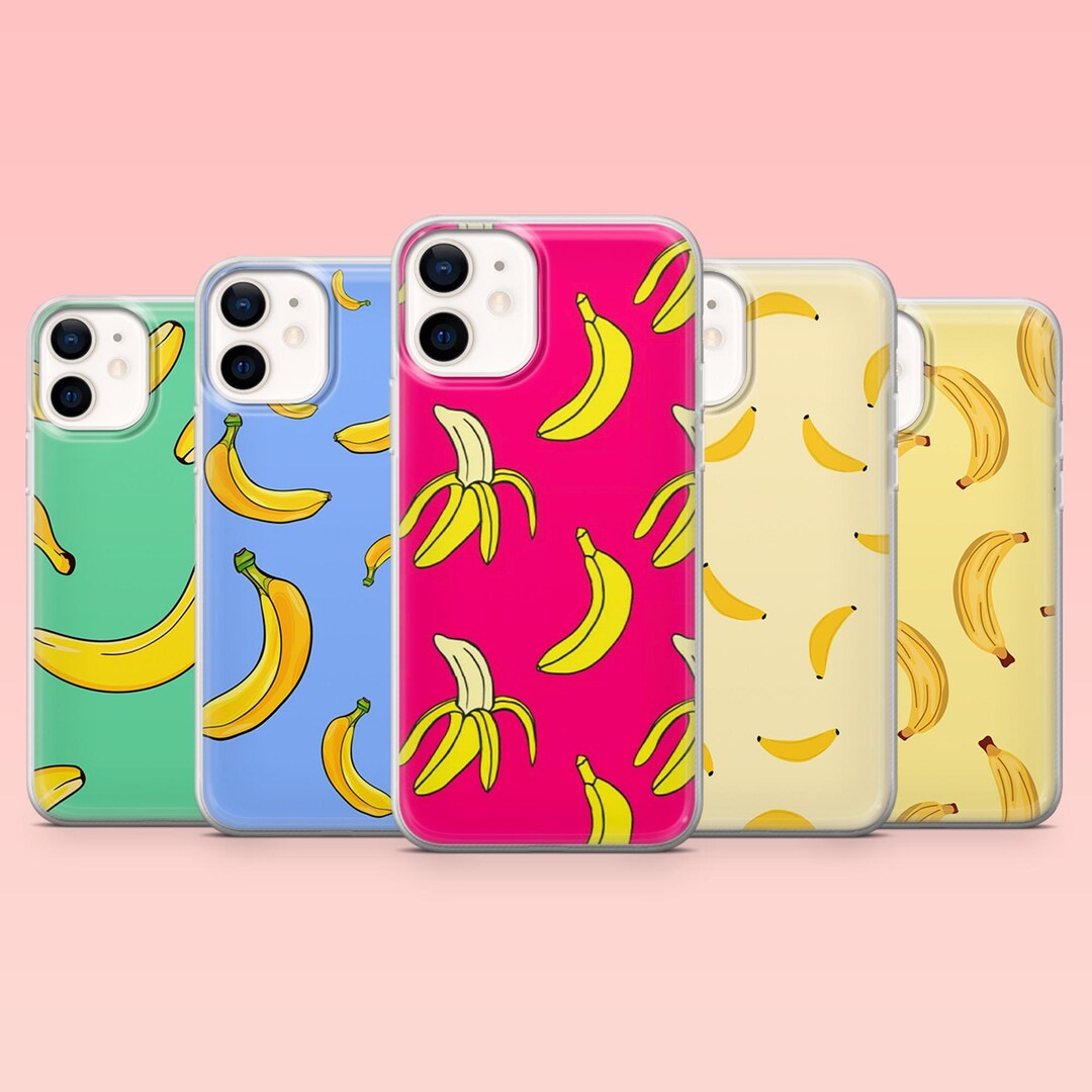 Banana Phone Case Yellow Fruit Aesthetic Cover for iPhone 16 Pro, 15 ...