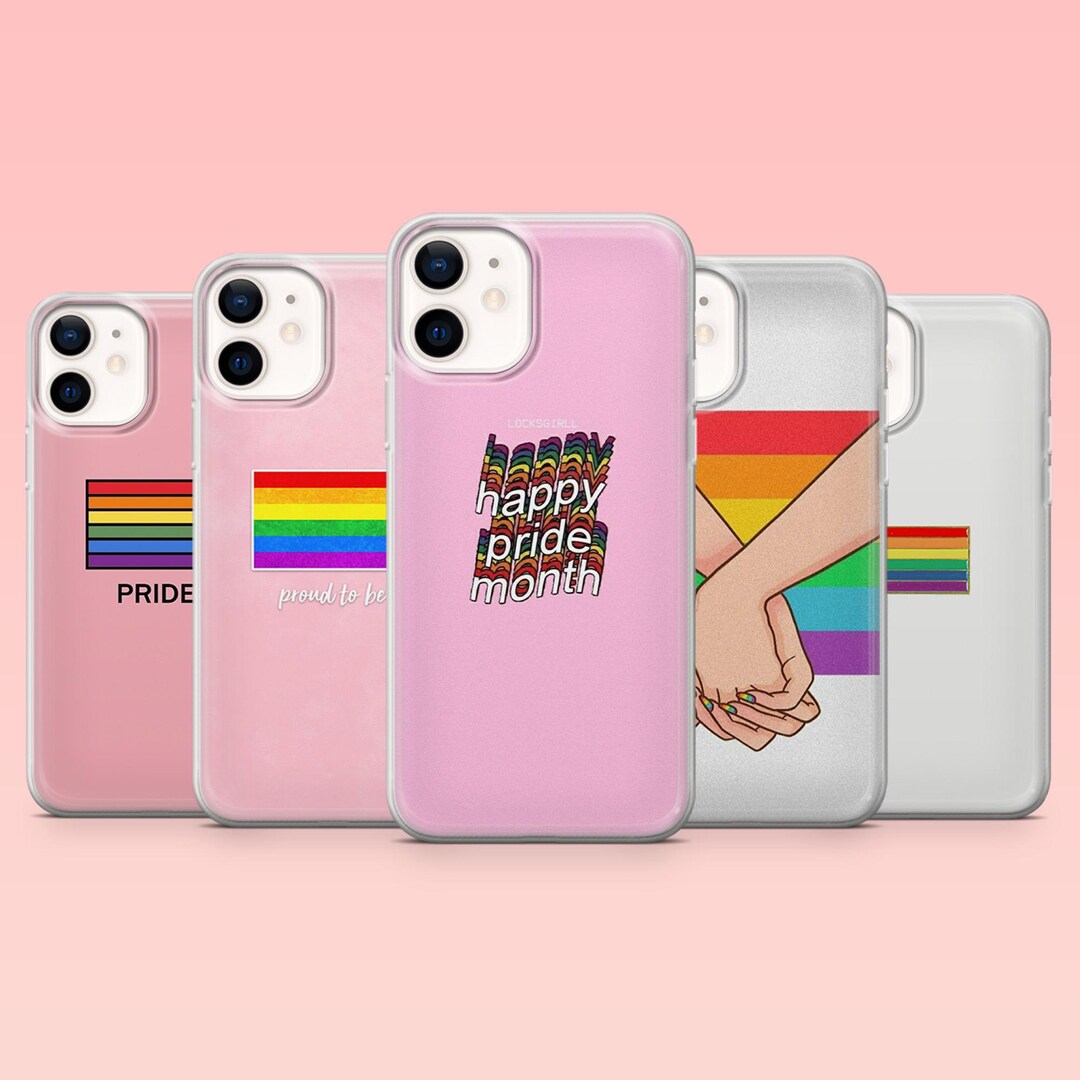 Pride Flag Phone Case LGBTQ Rainbow Cover for iPhone 16 Pro, 15, 14, 13 ...