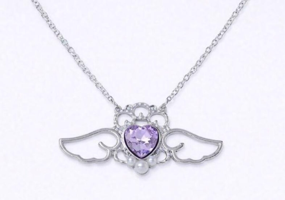 Sakura Card Captor Magical Girl Inspired Necklace Jewelry Heart Wings ...