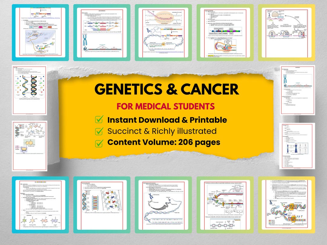 Genetics and Cancer Study Notes | Human Genetics, Genetic Disorders ...
