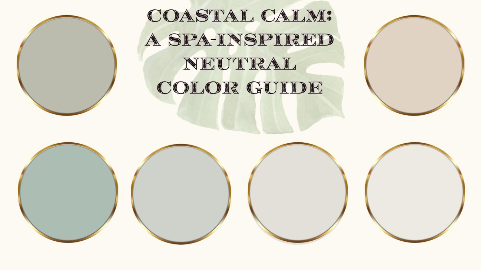 Sherwin Williams- Coastal Calm: A Spa-inspired Neutral Paint Color ...