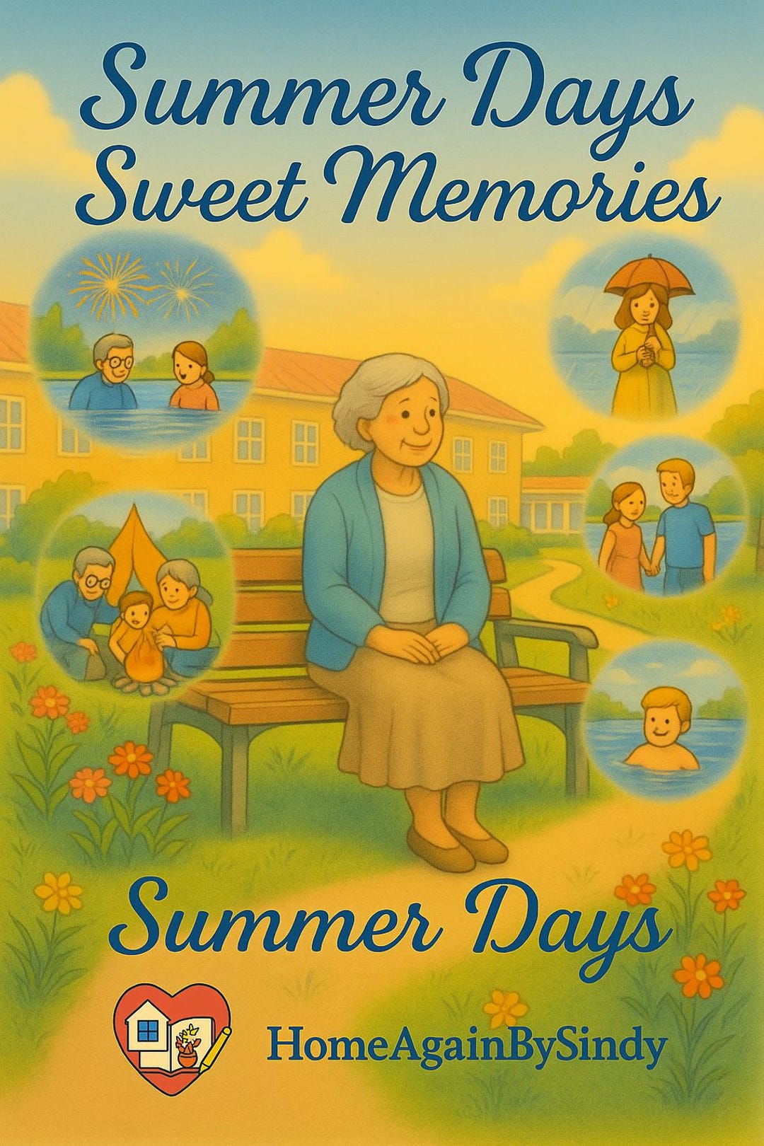 Printable Summer Memory Book for Seniors – Reminiscence Coloring Pages ...