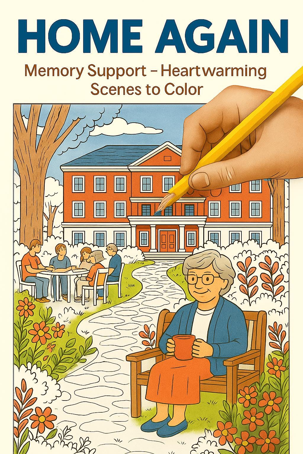 Home Again – Printable Senior Coloring Pages for Assisted Living ...