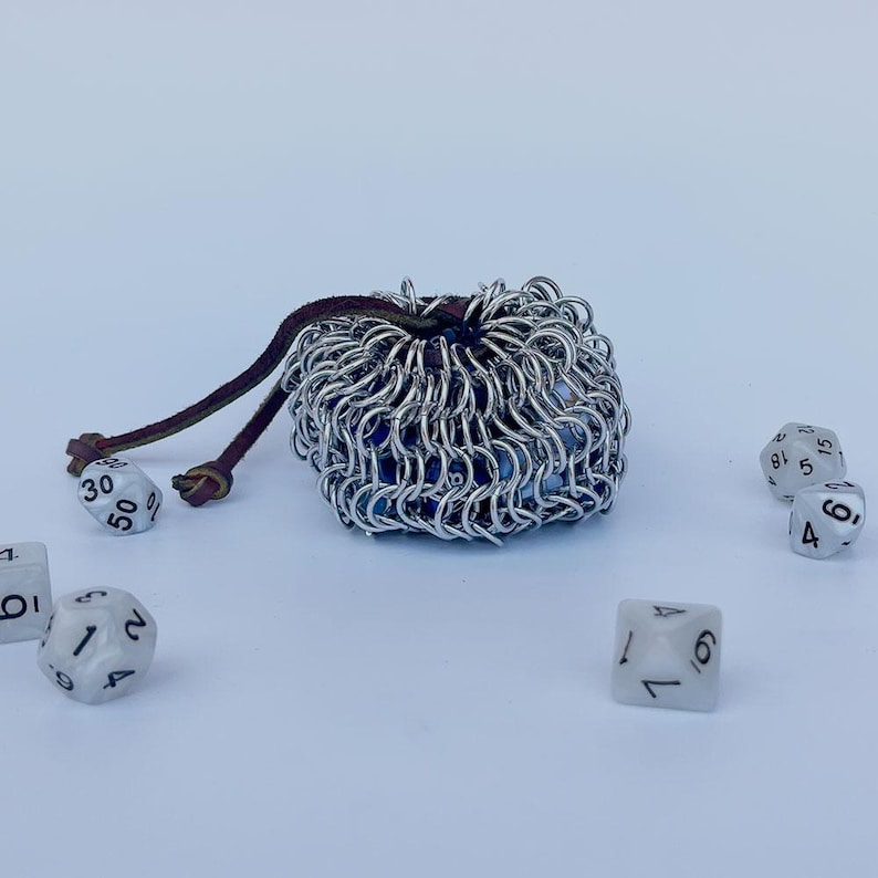 Chainmail Dice Purse - Dnd, Pouch, Tabletop, Collection - Etsy