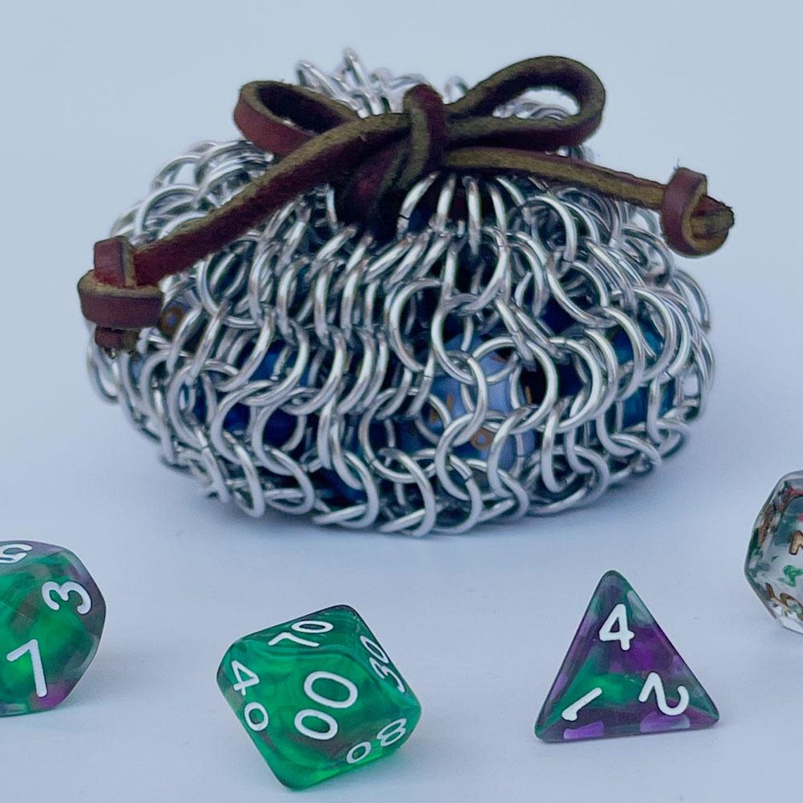 Chainmail Dice Purse - Dnd, Pouch, Tabletop, Collection - Etsy