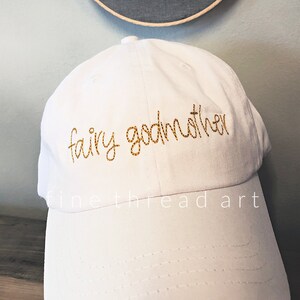 Fairy Godmother Baseball Hat Cap Christening Gift Baptism Godparent ...