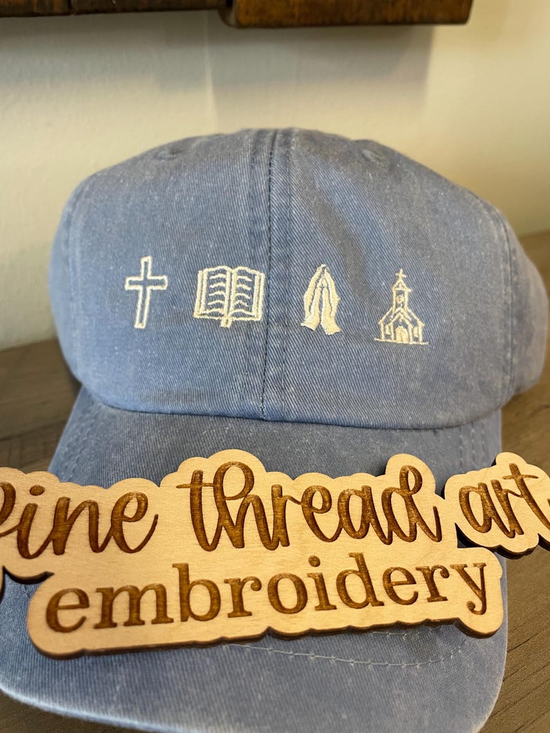 LADIES Pray Cross Bible Scripture Church Baseball Cap Hat LEATHER Strap ...