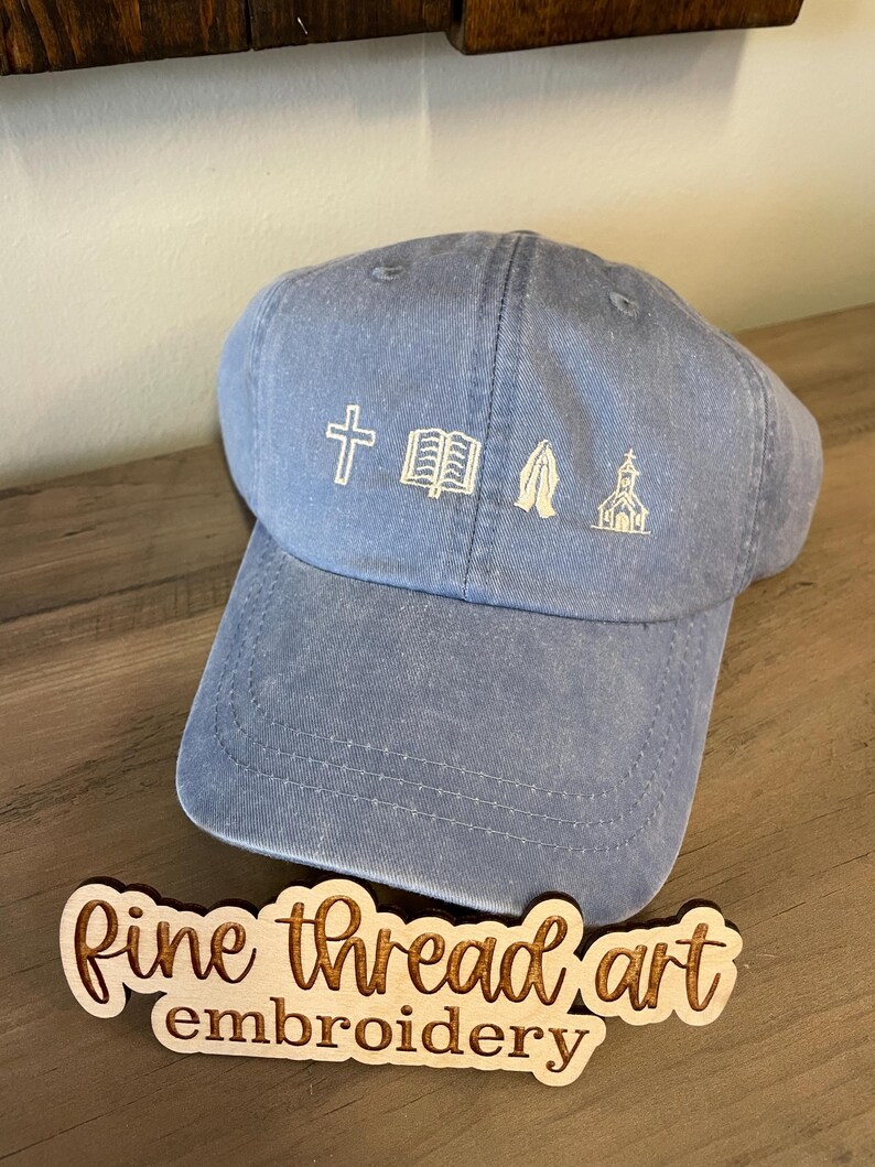 LADIES Pray Cross Bible Scripture Church Baseball Cap Hat LEATHER Strap ...