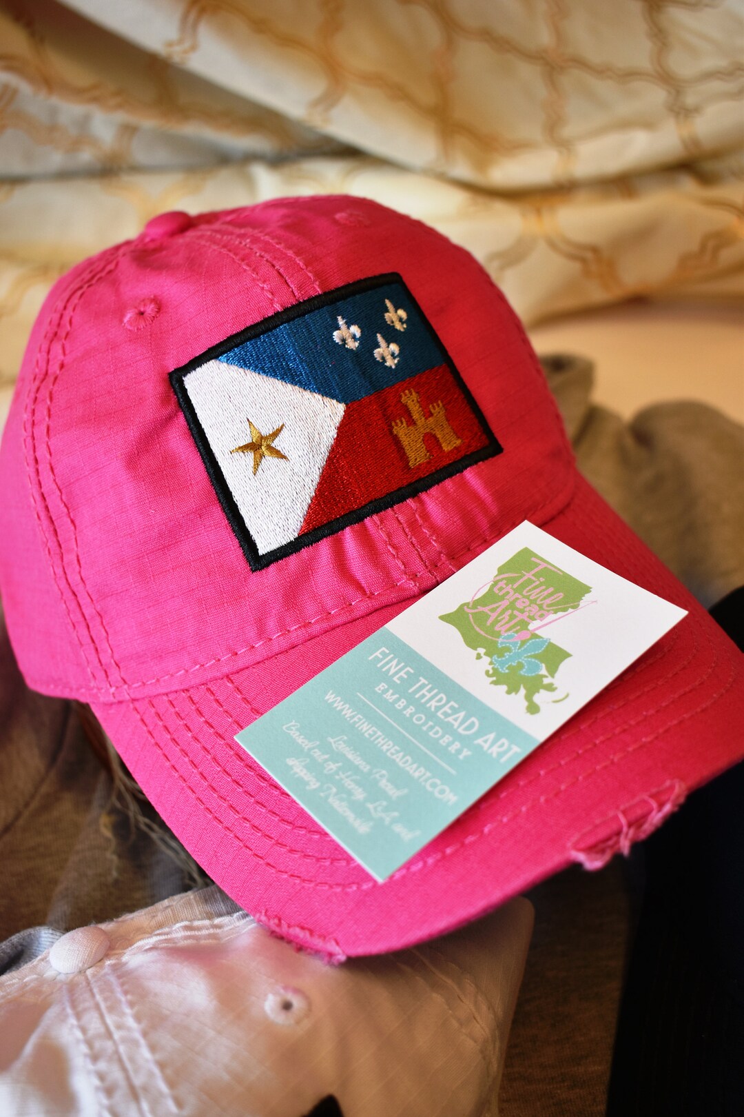 Quick Ship Acadian Flag Mardi Gras Adult Hat Dad Hat Ladies Men ...