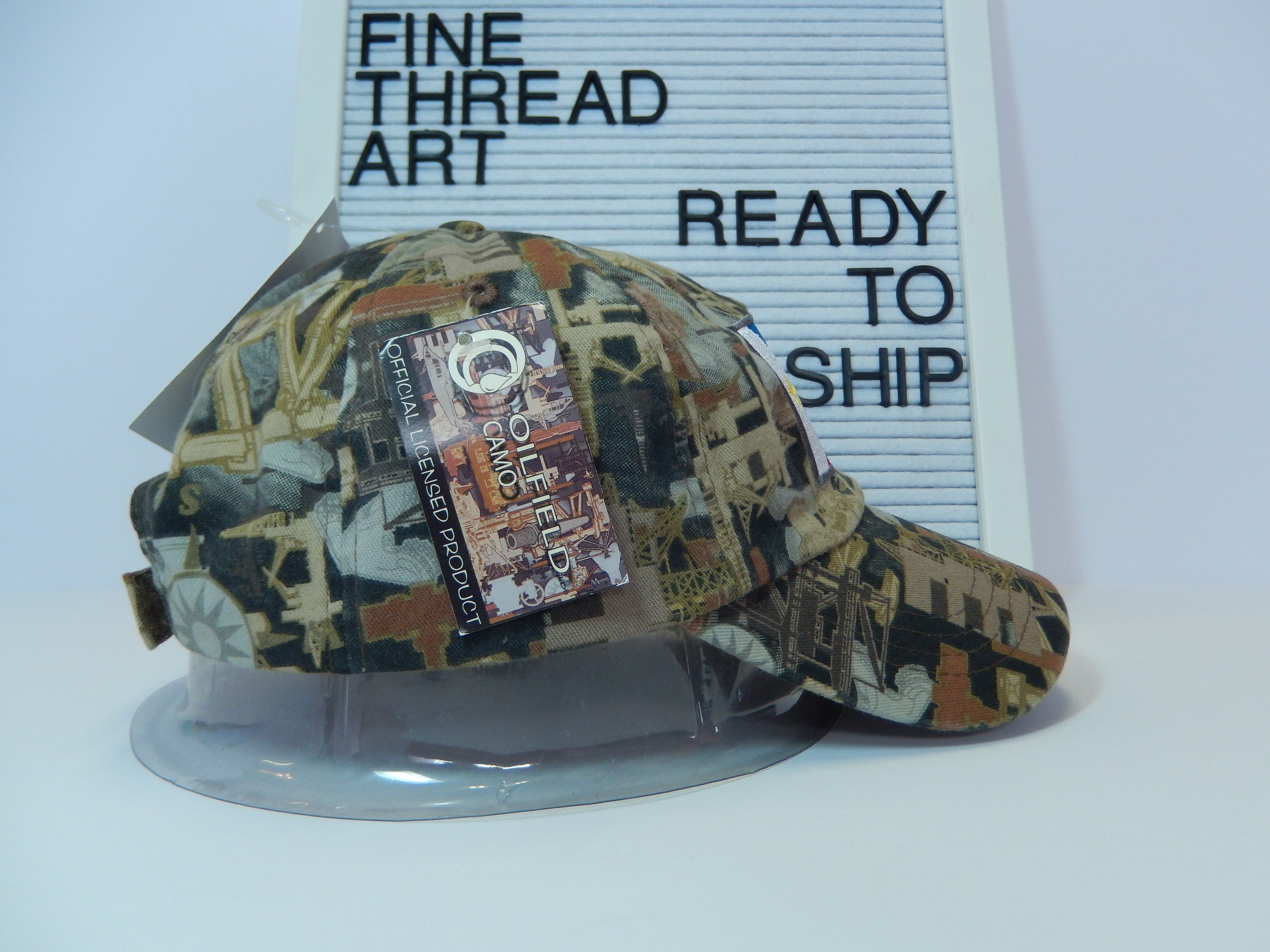 READY TO SHIP Acadian Flag Adult Hat Oilfield Camouflage Camo Dad Hat ...