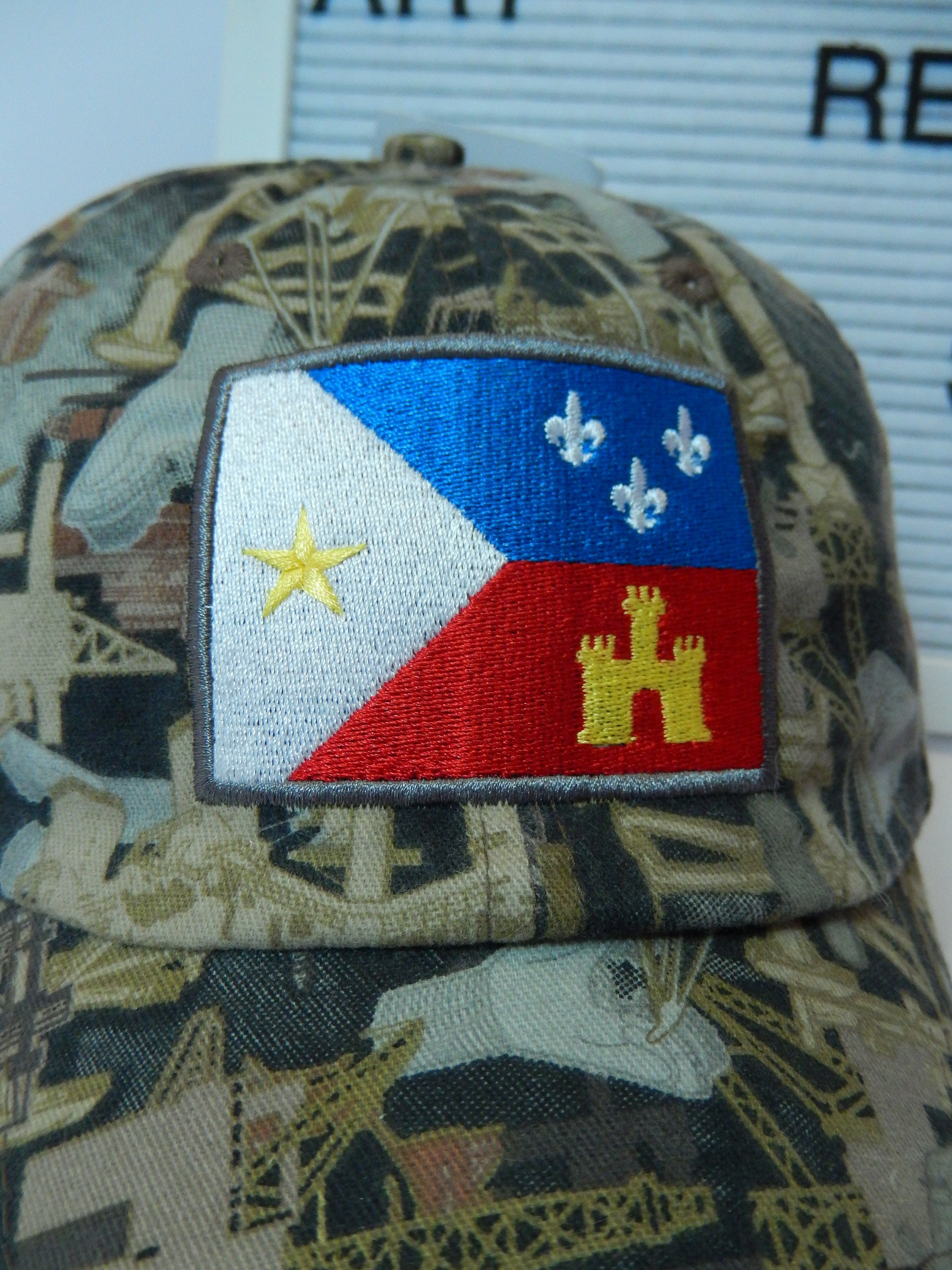 READY TO SHIP Acadian Flag Adult Hat Oilfield Camouflage Camo Dad Hat ...