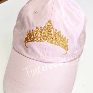 KIDS Princess Tiara Queen Crown Baseball Cap Hat Leather Strap Dad Hat ...