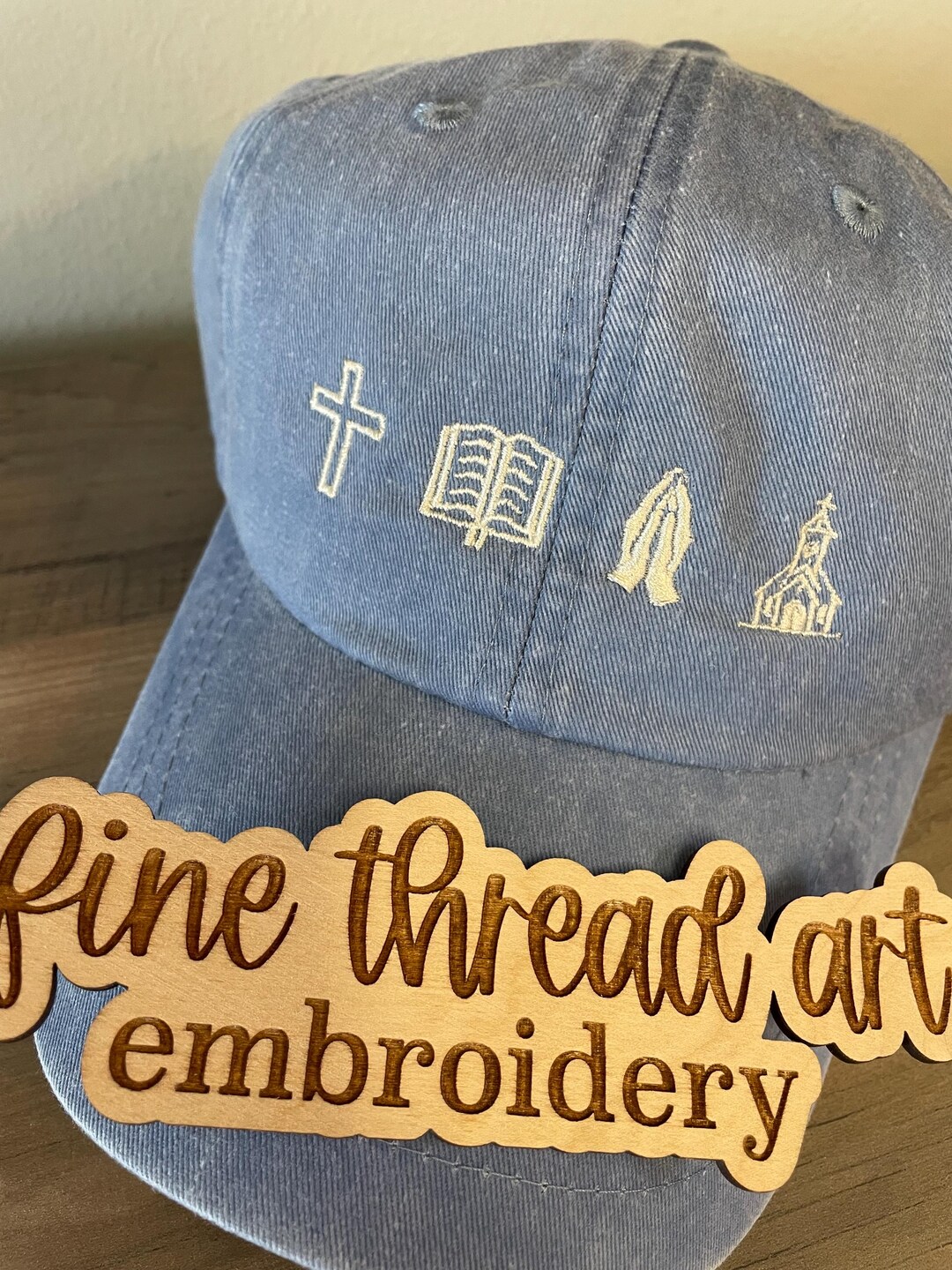 LADIES Pray Cross Bible Scripture Church Baseball Cap Hat LEATHER Strap ...