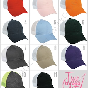 KIDS Monogram Trucker Style Baseball Cap Hat for Girls Boys Youth Size ...