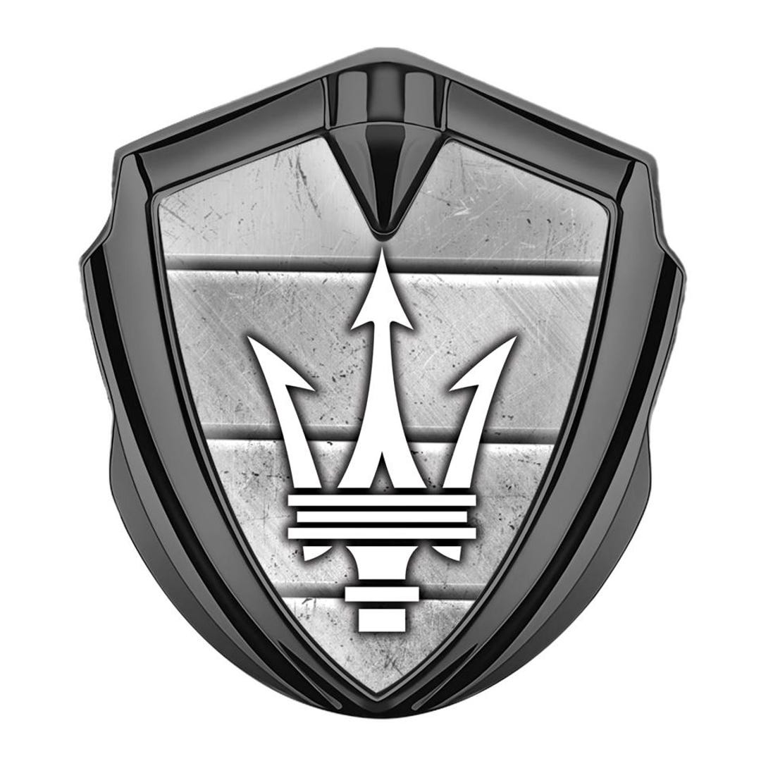 Maserati Logo Domed Decal: 3D Resin Coated Metal Sticker - Etsy
