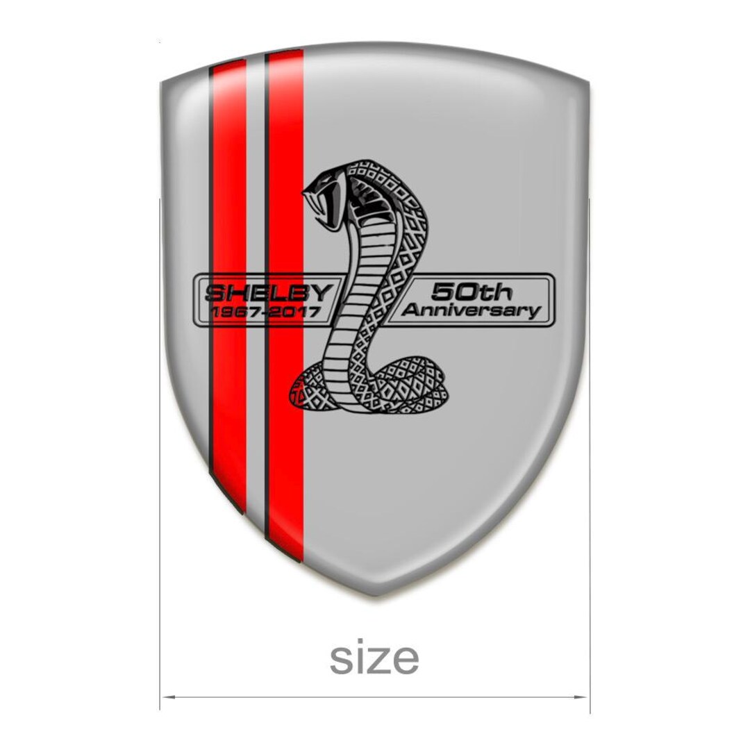 3D Domed Shelby Logo Sticker: Epoxy Resin Decal, Car Emblem - Etsy