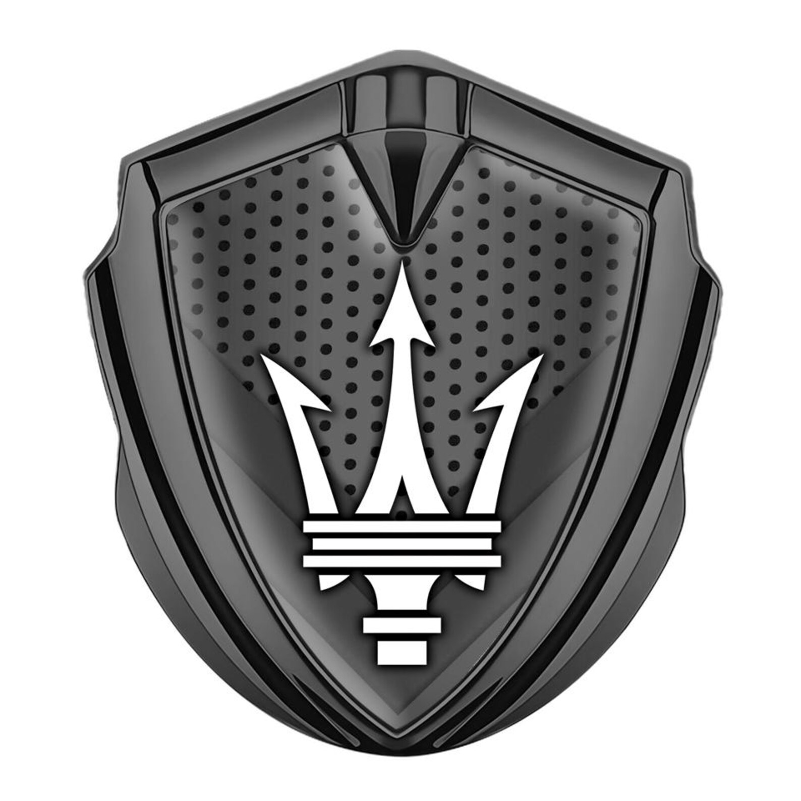 Maserati Logo Domed Decal: 3D Resin Coated Metal Sticker - Etsy