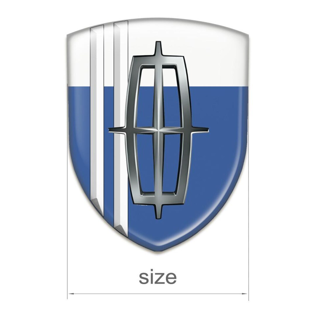 Lincoln Stickers Fender Domed Shield Decal Glossy Logo Emblem Car ...
