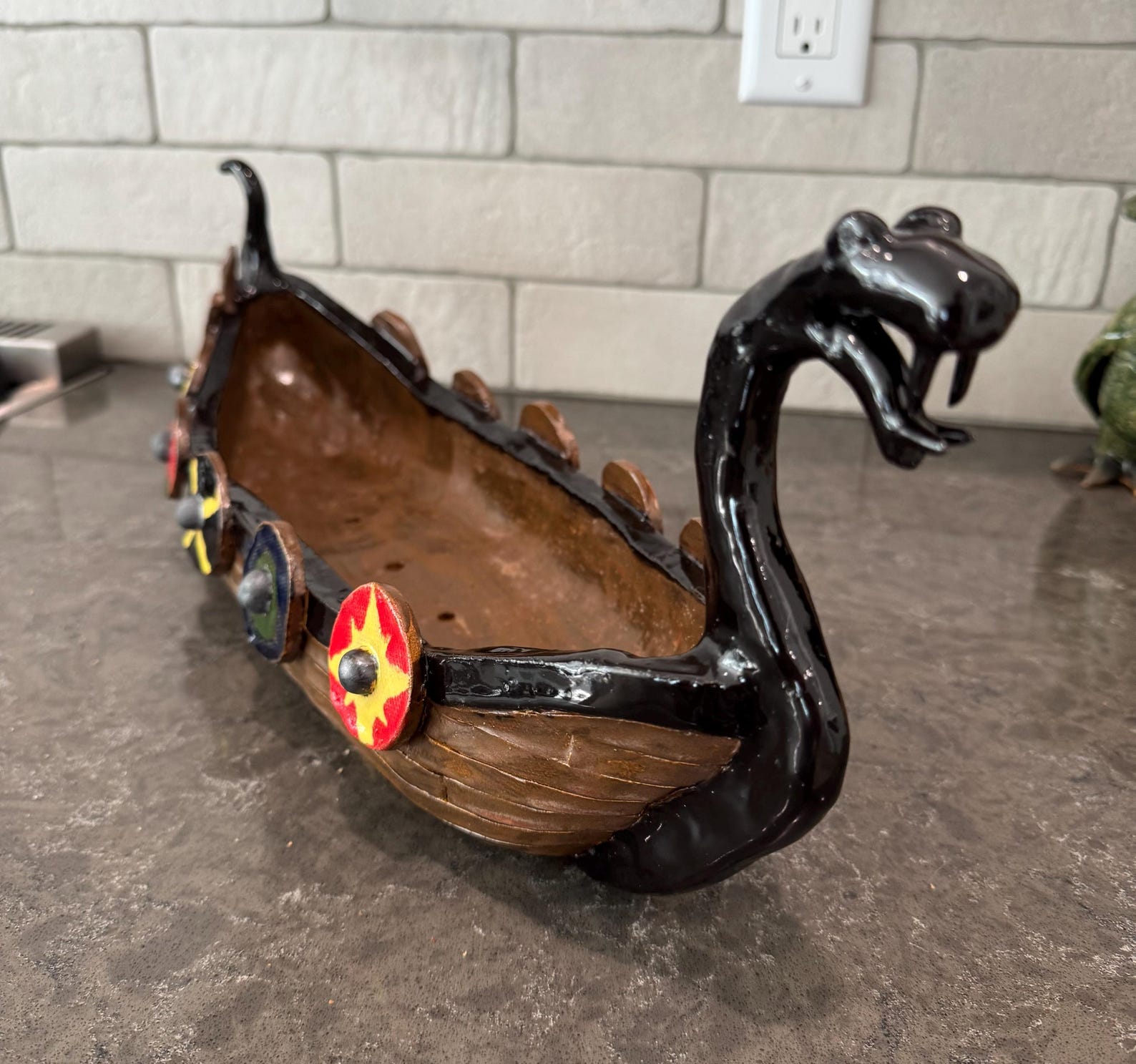 Ceramic Viking Longship Planter/pot - Etsy