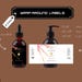 Editable Cosmetic Bottle Label-template | Minimalist Beauty Product ...