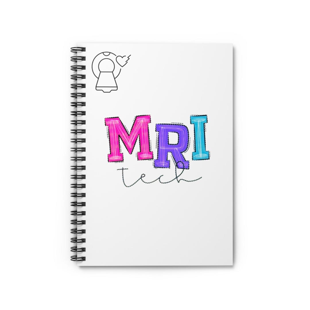 Colorful MRI Tech Spiral Notebook - Perfect for Nurses, Students, and ...