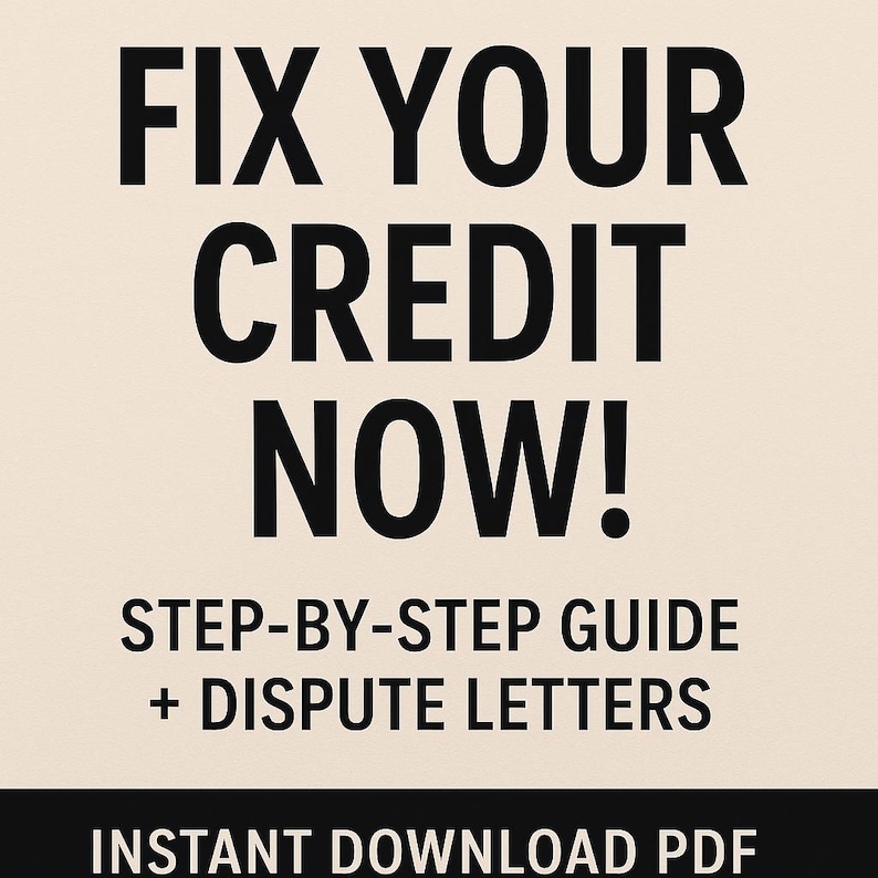 DIY Credit Repair Guide | Score Boosting Plan, Dispute Letters ...