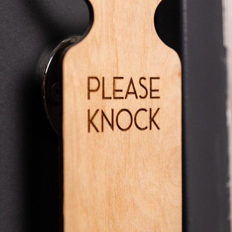 Custom Please Knock Door Sign,custom Door Tag,custom Door Hanger,door ...
