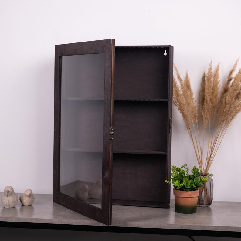 Led Display for Collectibles, Led Display Case Wood, Display Case ...