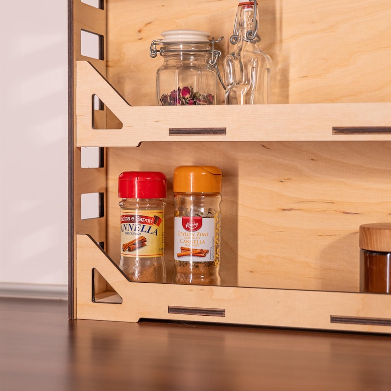 Spice Rack for Kitchen, Spice Rack Shelf 3 Tier, Spices Display, Spice ...
