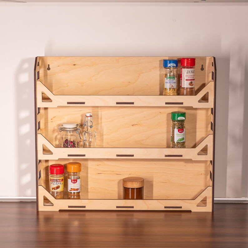 Spice Rack for Kitchen, Spice Rack Shelf 3 Tier, Spices Display, Spice ...