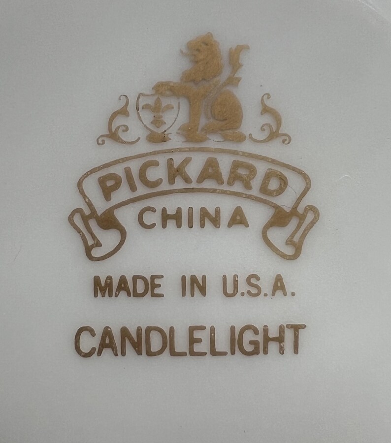 Vintage Pickard China Candlelight Set – 30-piece Blue Scroll Dinnerware ...