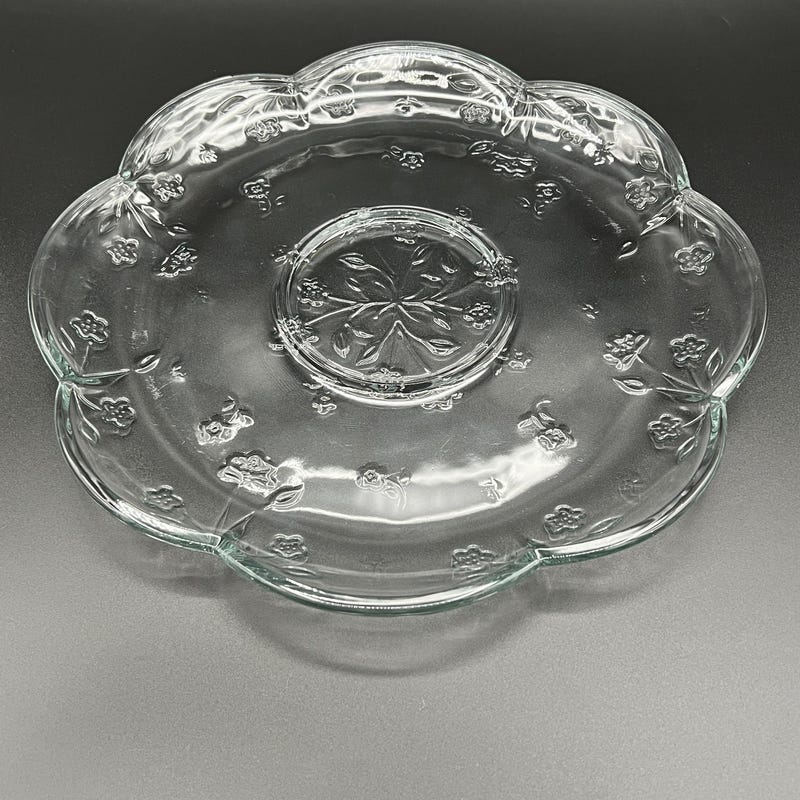 Pressed Glass Tray - Etsy