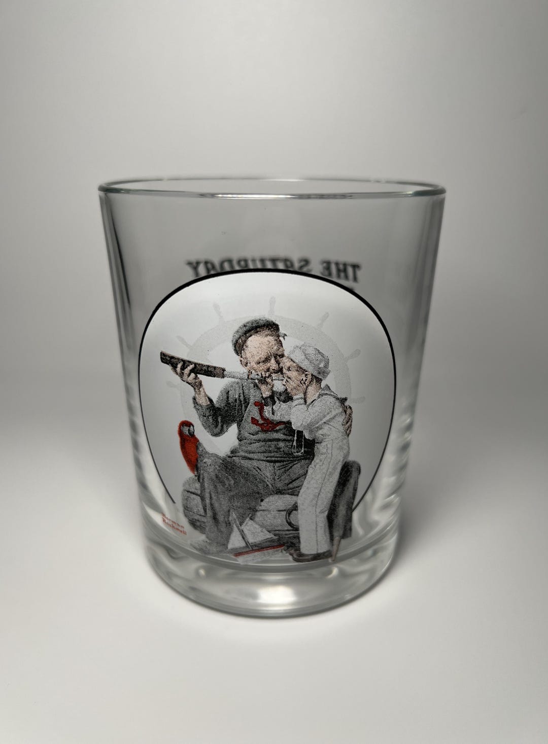 Norman Rockwell Rocks Glass: Saturday Evening Post, 1922 Cover - Etsy