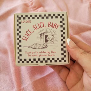 Baby Shower Pizza Box – Personalized 3.5" Pizza Box for Baby Shower ...