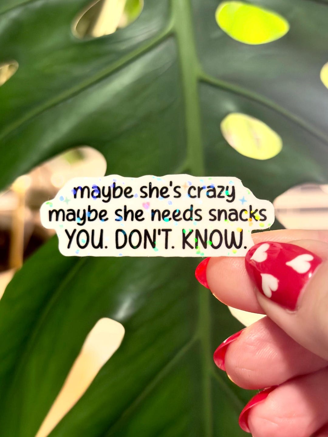 Maybe She Needs Snacks: Sarcastic Quote, Waterproof Vinyl, Funny and ...
