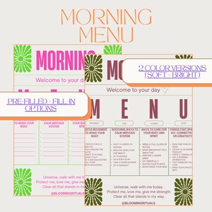 Gentle Morning Routine Printable: Self-care Checklist (PDF & PNG ...