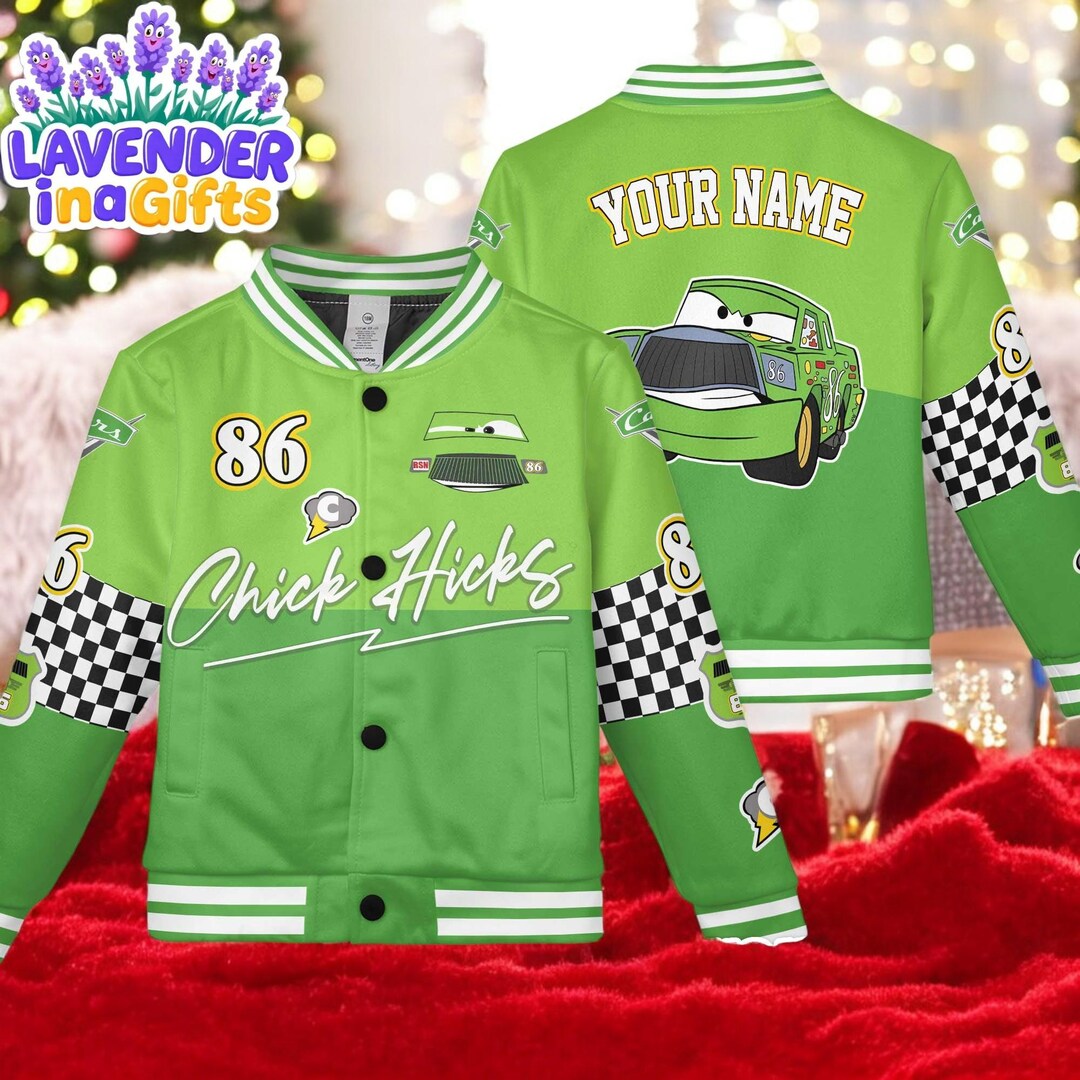 Custom Chick Hicks Varsity Jacket, Personalized Disney Cars Baseball ...