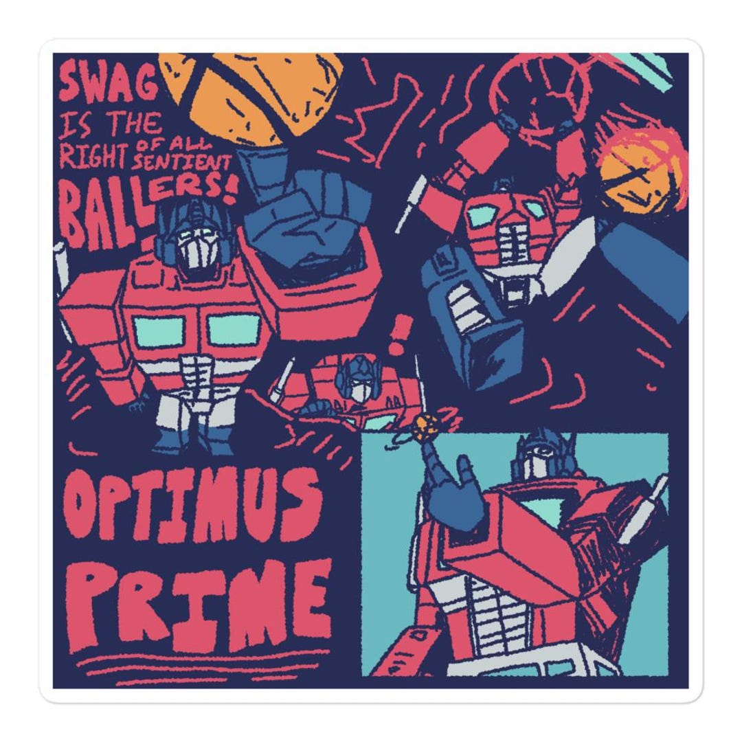 Baller Optimus Prime Sticker - Etsy