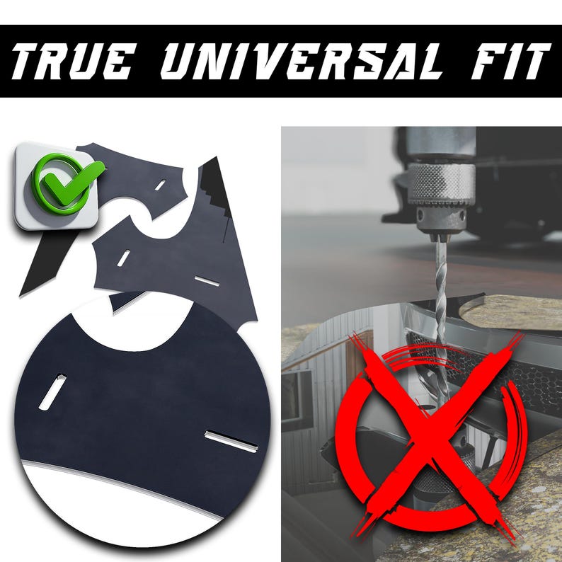 Universal Acrylic Spoiler End Plates – PREDRILLED (SET OF 2) - Fits Any ...