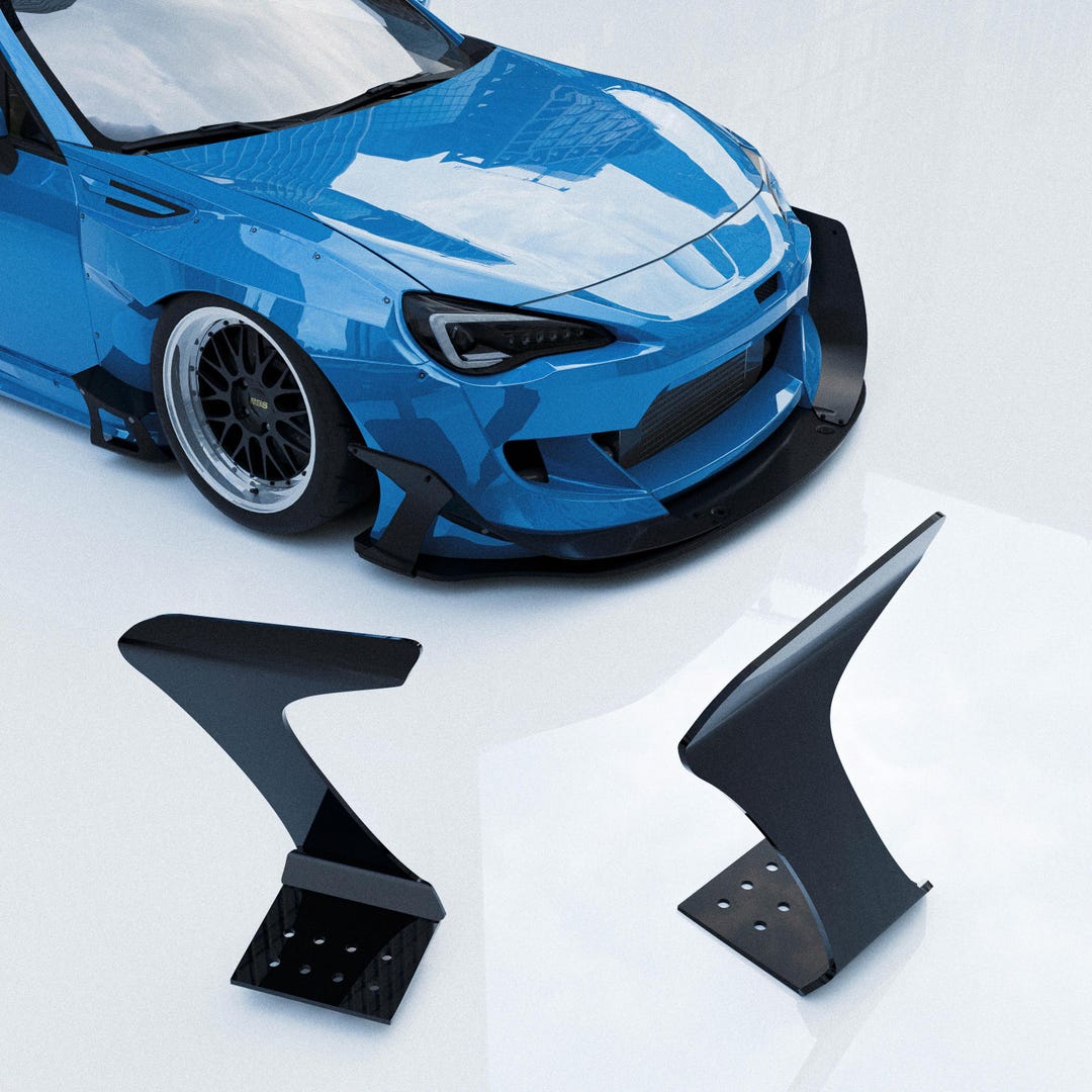 Universal Front Bumper Side Canards - Etsy