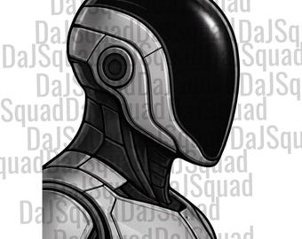 Tesla Optimus Vector Sideview Clipart - AI Robot SVG, PNG for Tech ...
