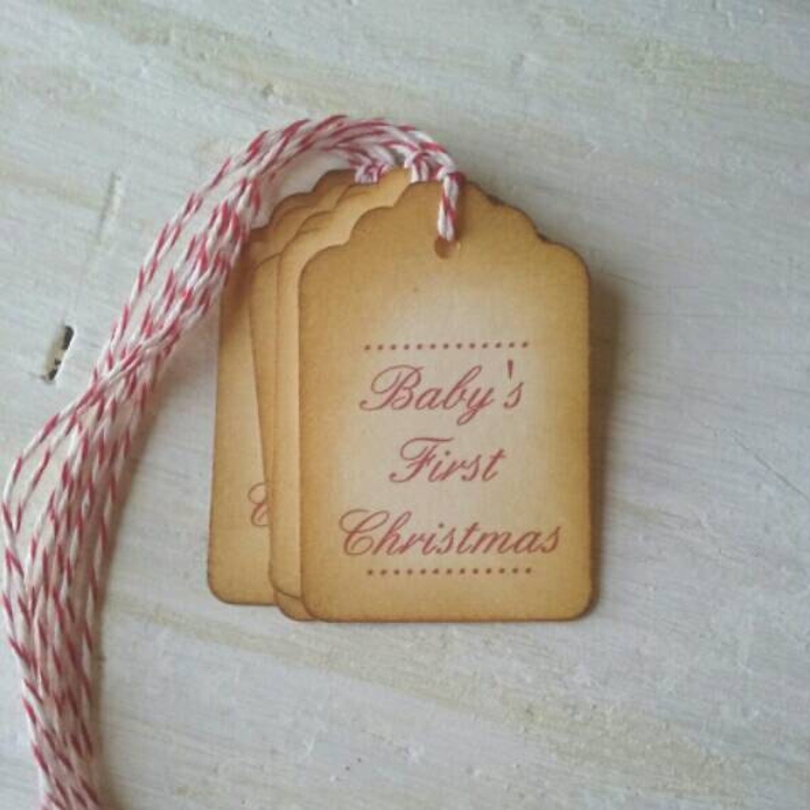 Baby's First Christmas Gift Tags ... Packaging New Baby - Etsy
