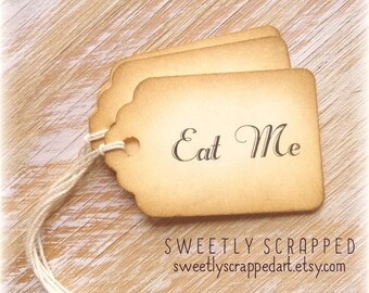 Eat Me Labels, Wedding Favor Stickers, Party Favor Stickers, Food Party ...