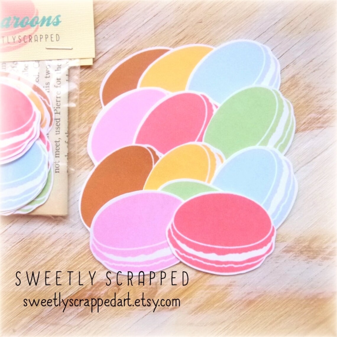MACARON Paper Embellishment .... Scrapbooking Cardmaking - Etsy