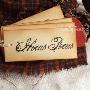 Hocus Pocus - Halloween Gift Tags, Packaging, Wrapping, Trick or Treat ...