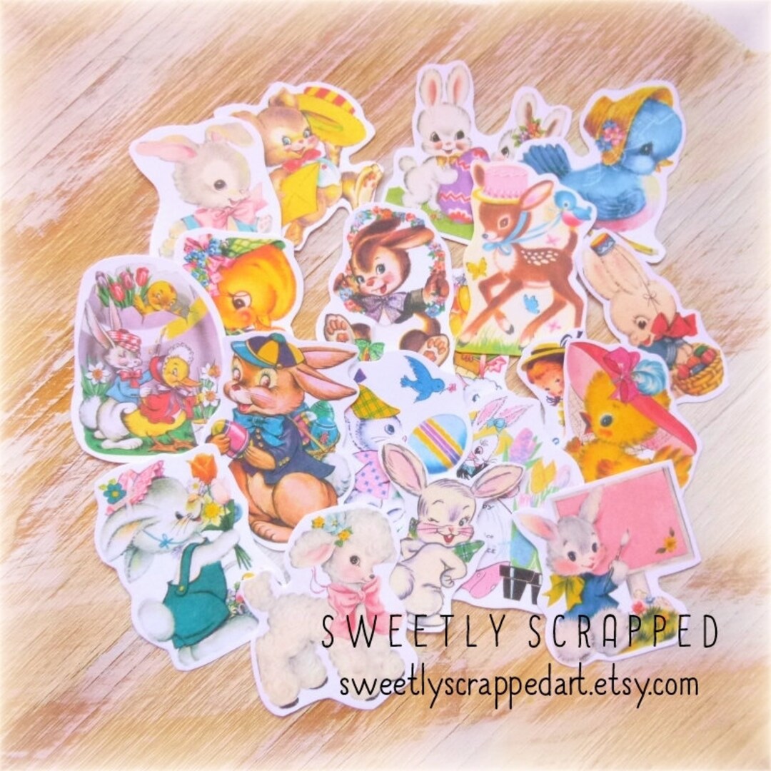 20 EASTER Cut Outs - SPRING, Embellishments, Scrapbooking, Cardmaking ...